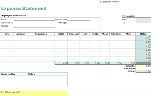 Travel Expense Report Template Report Templates MS Office Templates